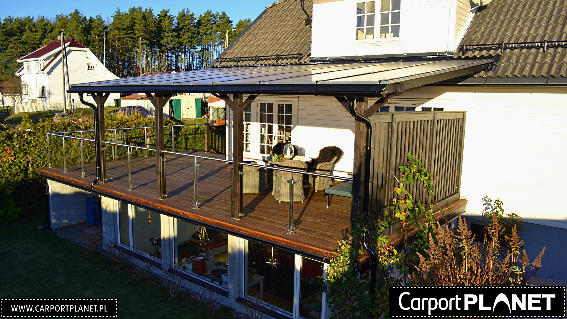Terrace roofing : Carport Planet | houses and structures made of BSH ...