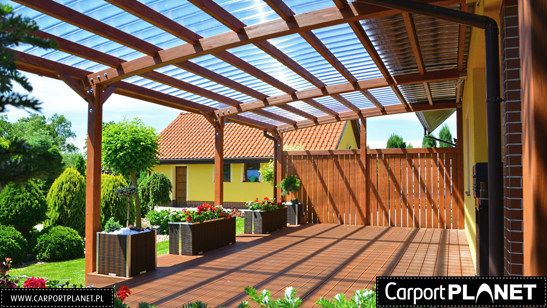Terrace roofing : Carport Planet | houses and structures made of BSH ...